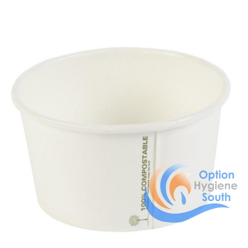 12oz Compostable Soup Containers - Option Hygiene South Ltd