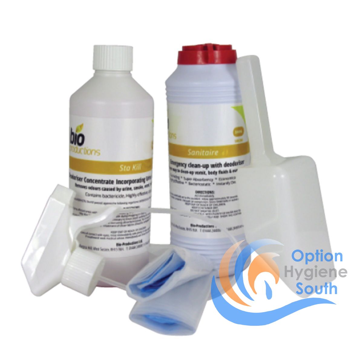 Sanitaire spill / clean up kit - Option Hygiene South Ltd