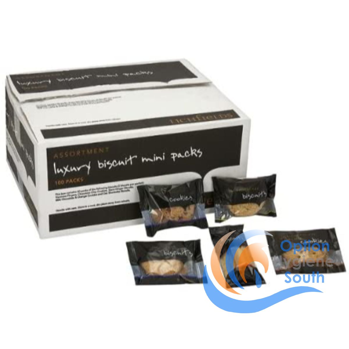 Lichfields Assortment Luxury Biscuit 100 Mini Packs - Option Hygiene ...